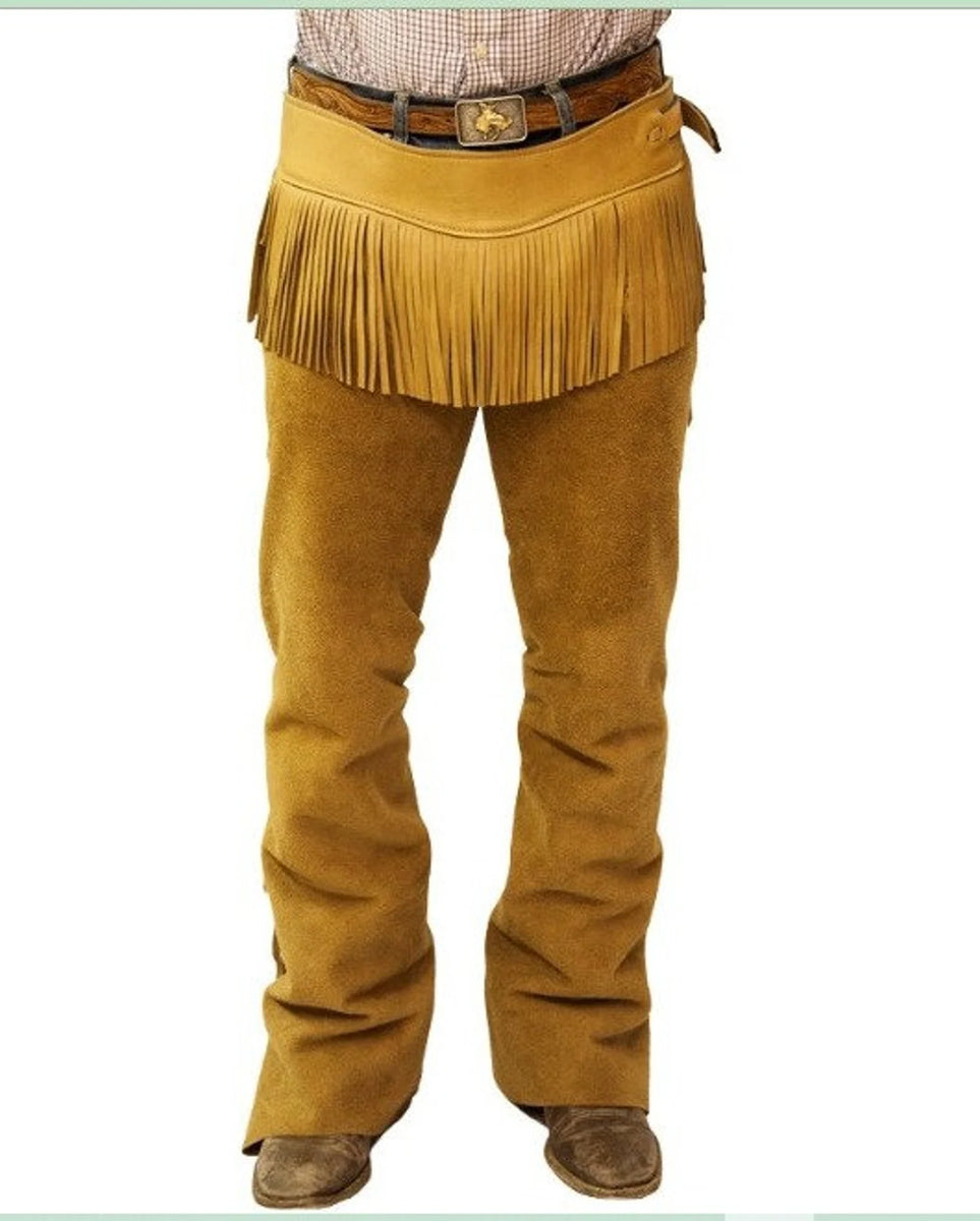 Men's Hand Crafted Rodeo Style Western Cowboy Native American Fringe S ...