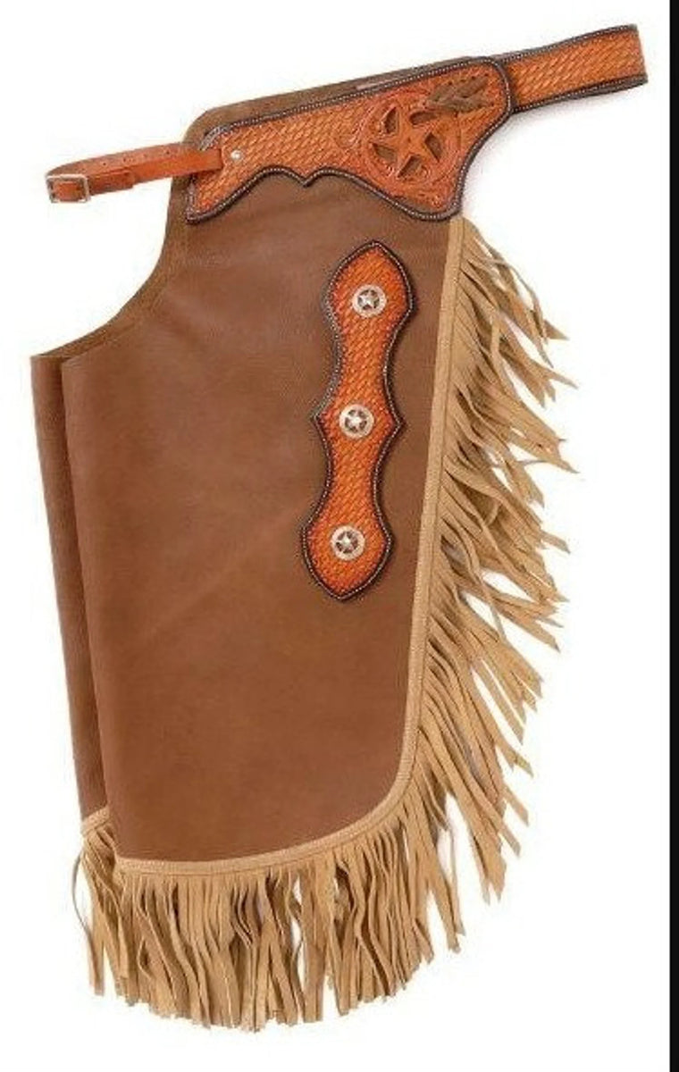 Men's Hand Crafted Tooled Yoke Native American Suede Western Cowboy Le ...
