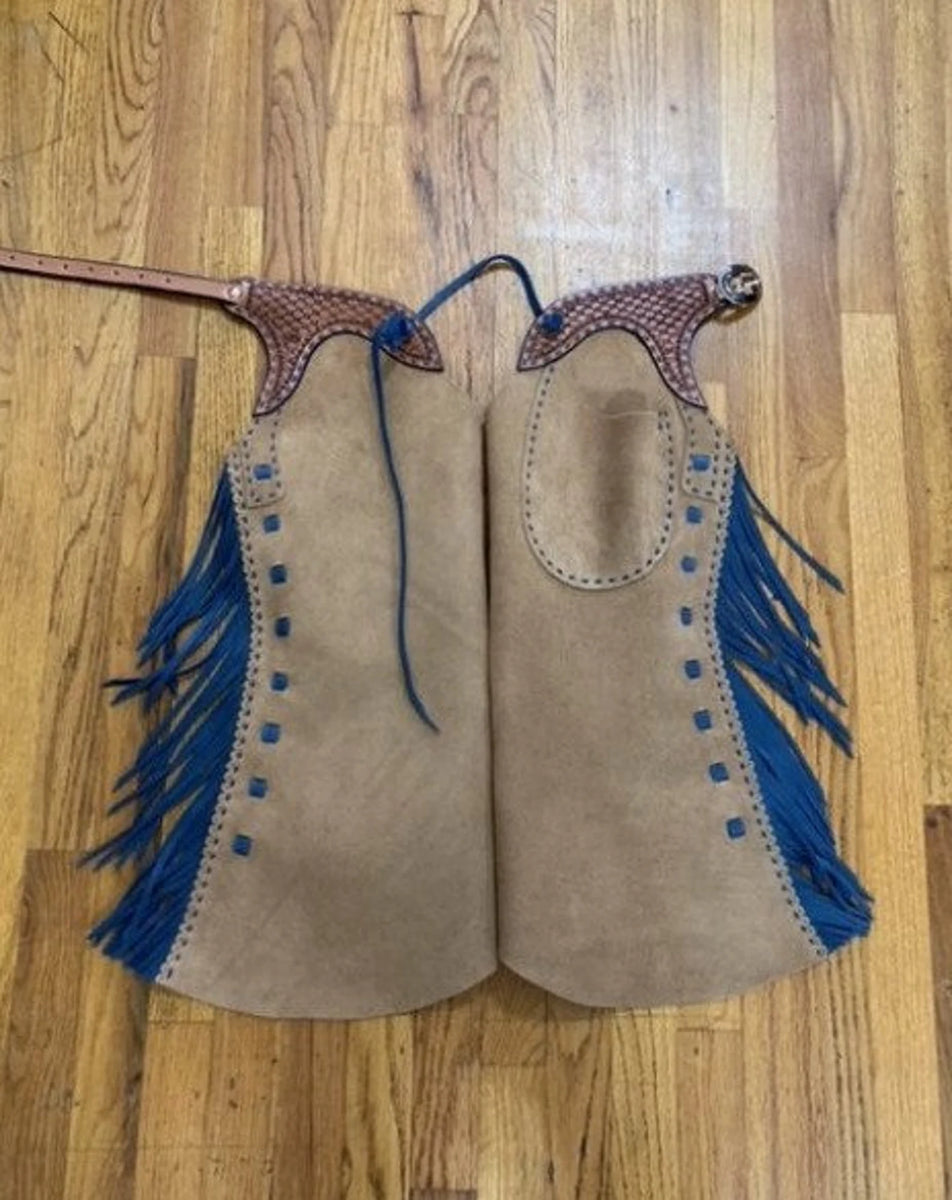 Men's Hand Crafted Rodeo Style Western Cowboy Native American Fringe L ...