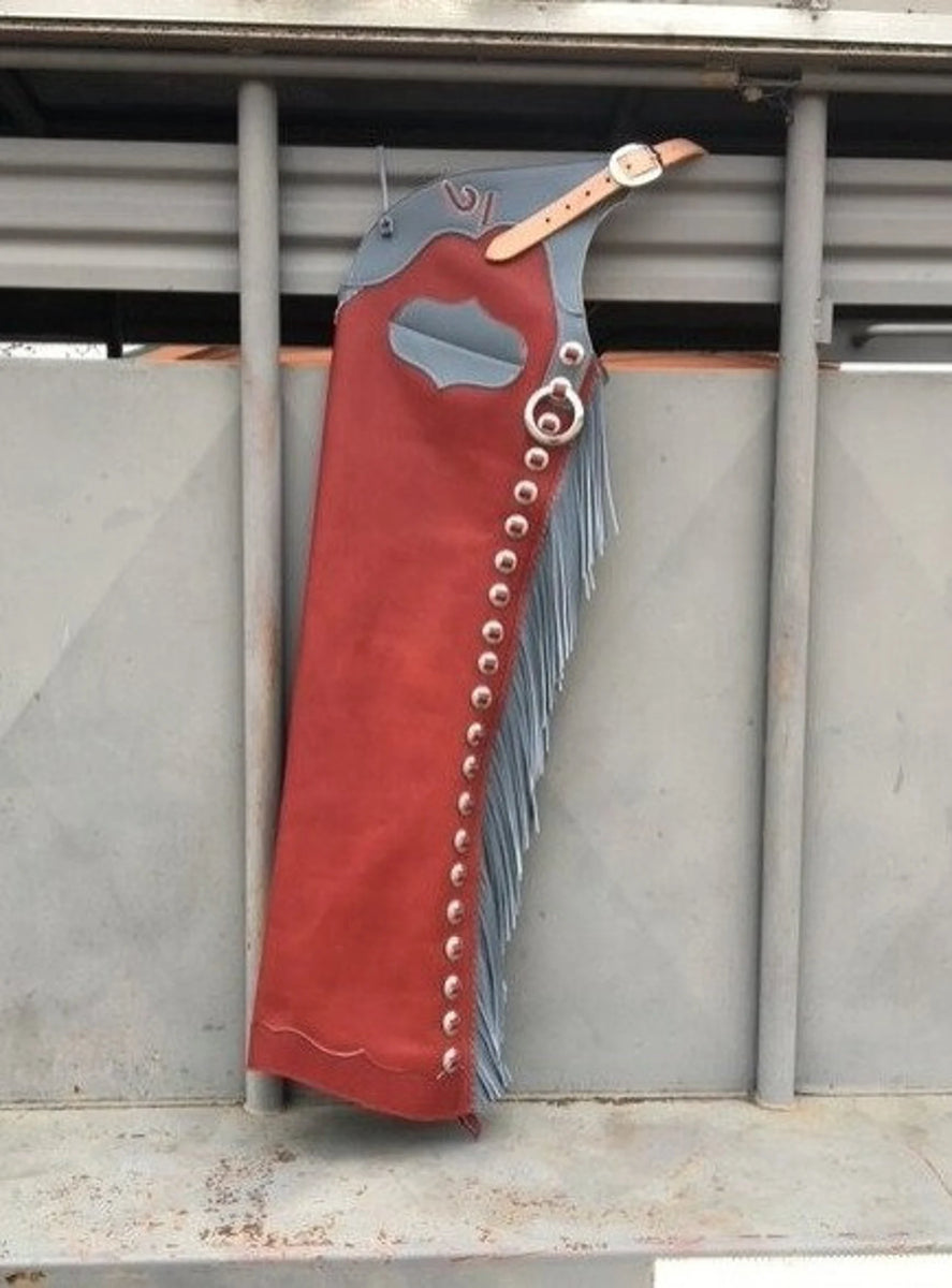 Men's Native American Horse Riding Western Cowboy Suede Leather Chaps ...