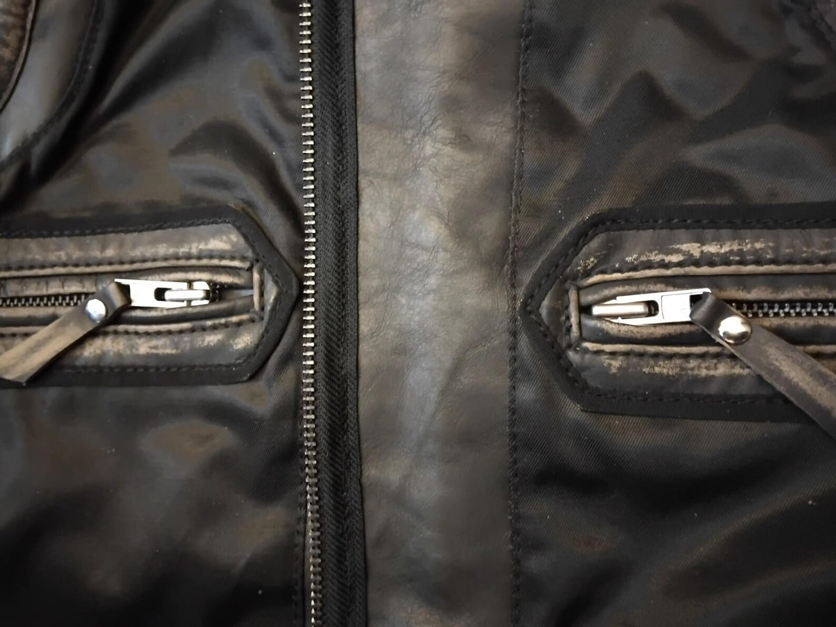 Patch Vest Men's Zippered Padded Motorcycle Concealed Carry Biker Leat ...